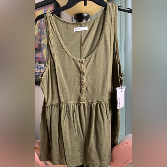 Sonoma | Tops | 32 Nwt Womens Sonoma Goods For Lifebutton Utility Tank ...